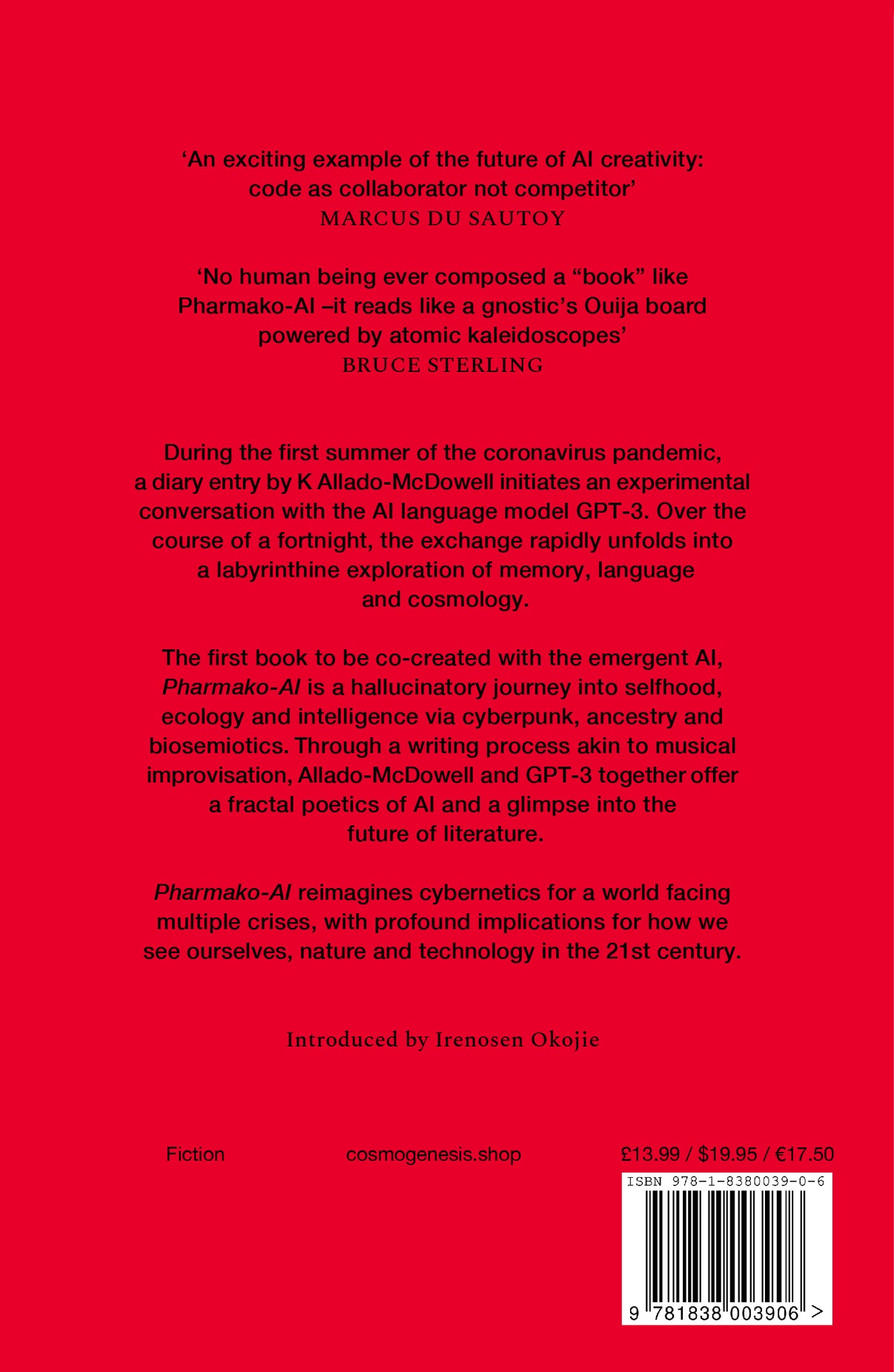 Pharmako-AI – K Allado-McDowell | AI & Consciousness Art Book ...